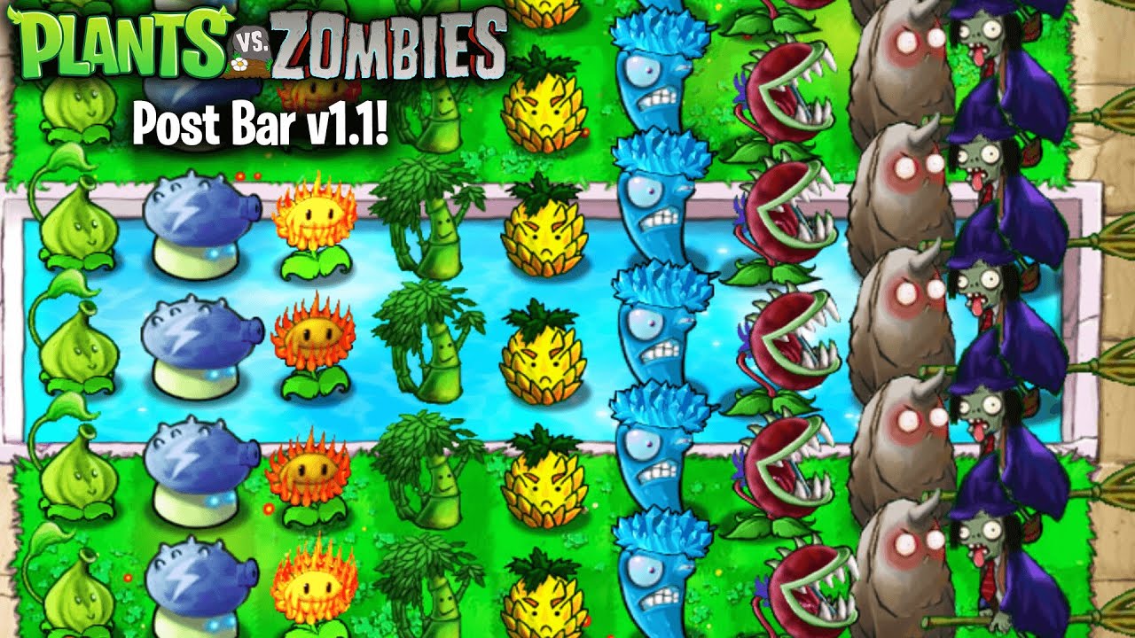 Plants vs Zombies Post Bar v1.1 | Pineapple, Chinese Bamboo, Bursa ...