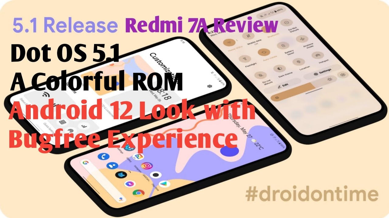 Dot os || A Colorful OS || Redmi 7A Review - YouTube