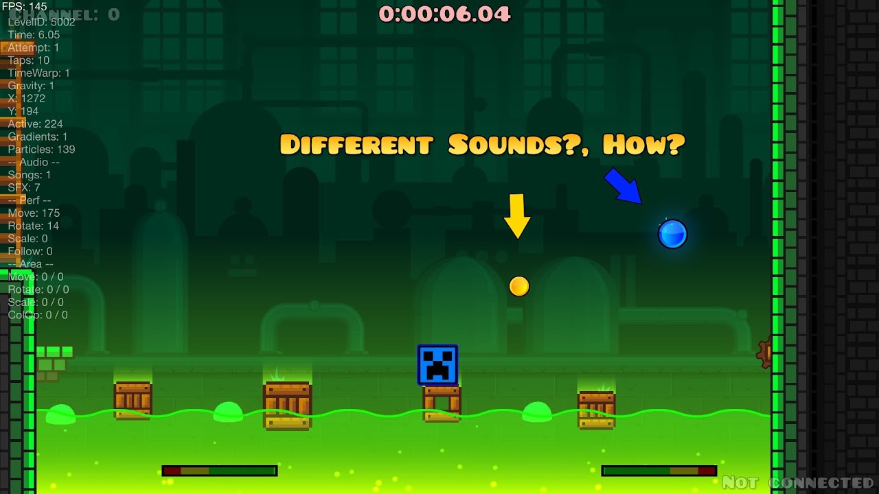 Geometry Dash Tutorials: Pickup Coins with Different Sounds - YouTube