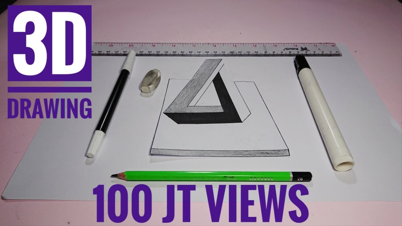 Amazing 3d drawing very easy - YouTube