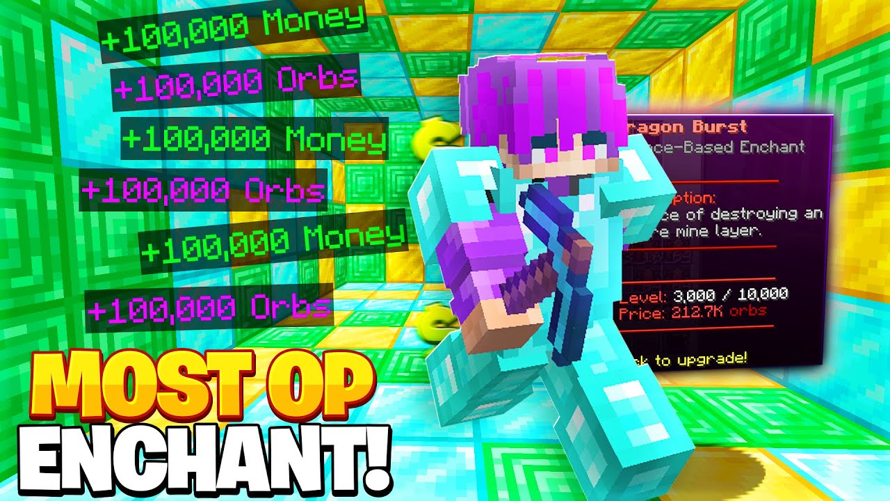THE MOST *OP* ENCHANT IN MINECRAFT OP PRISONS... | Minecraft Prisons ...