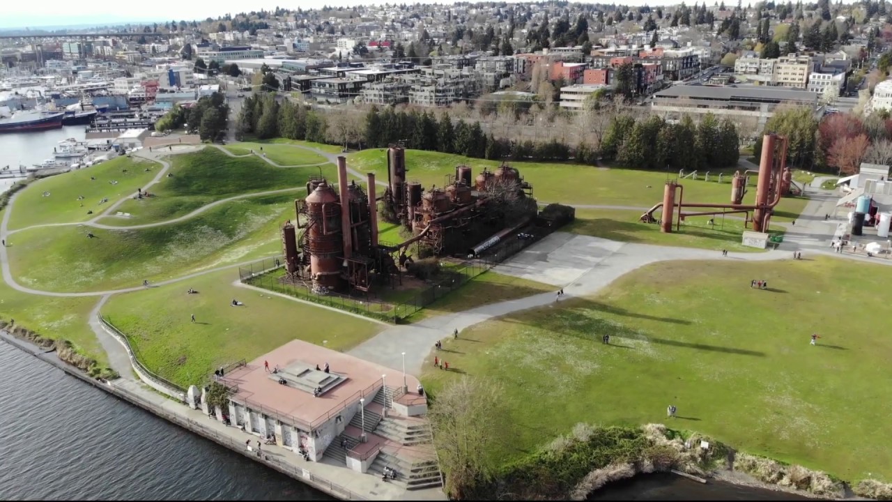 Gas Works Park | Drone Shots - YouTube