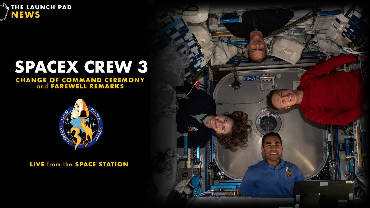 REPLAY! ISS Change of Command + Crew 3 Farewell - YouTube