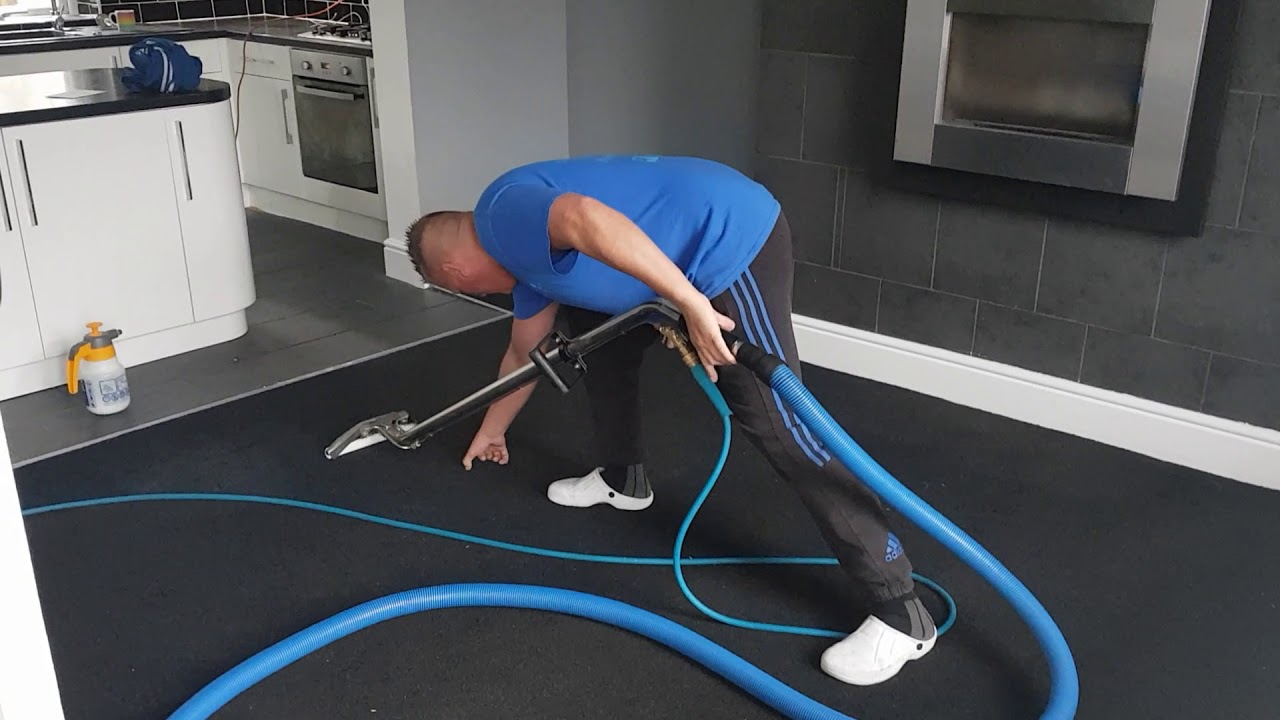 Carpet Cleaning with steam and AIRFLEX STORM - YouTube
