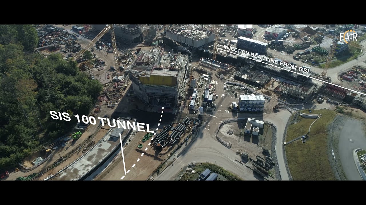 FAIR construction site in October 2021 - YouTube