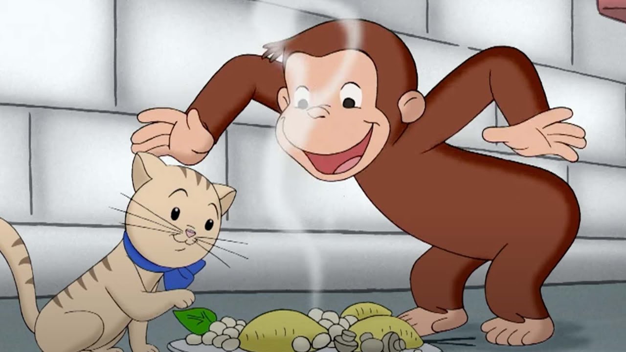 Curioso Come George 🐵 Mangiare con George 🐵Cartoni per Bambini - YouTube