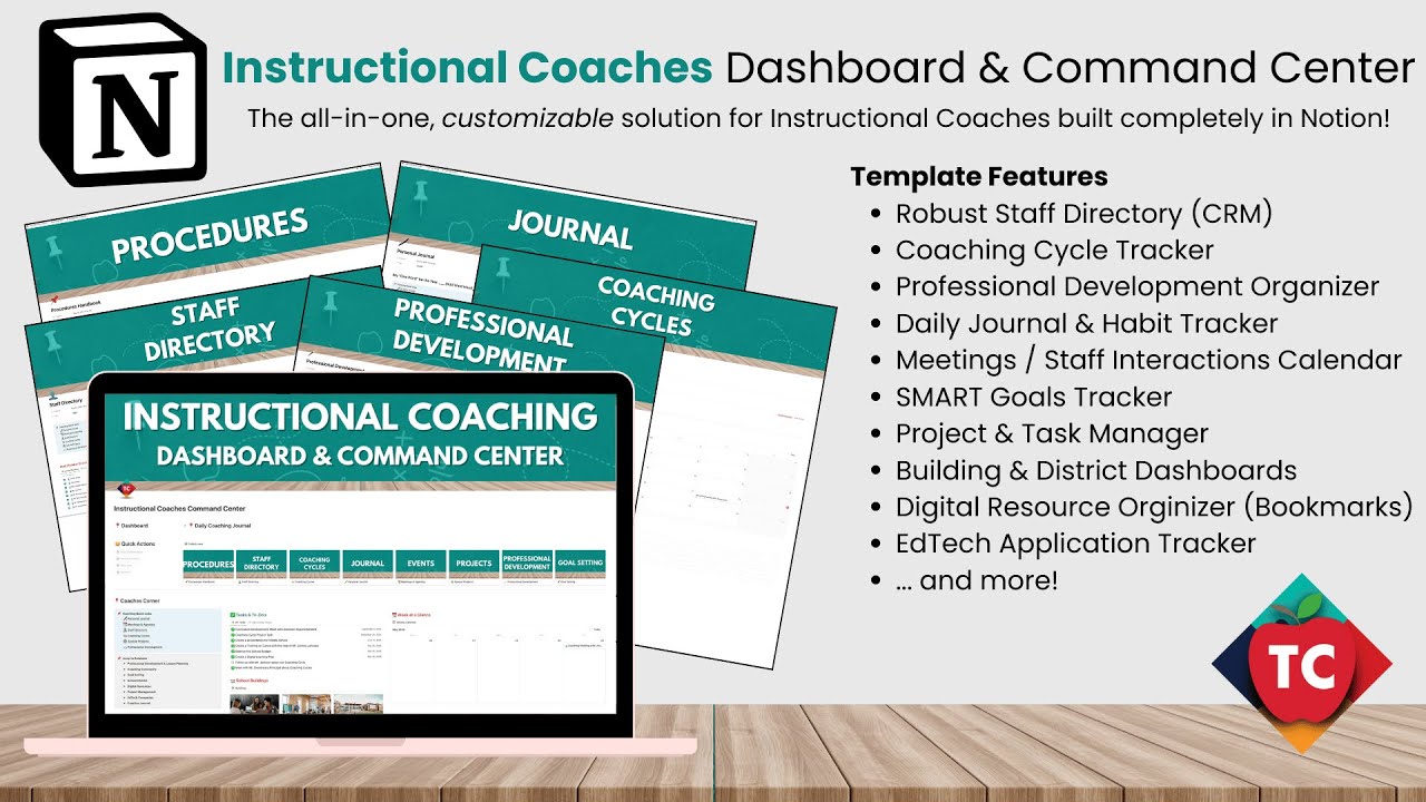 Instructional Coaches Data Dashboard and Command Center - a Notion EDU ...