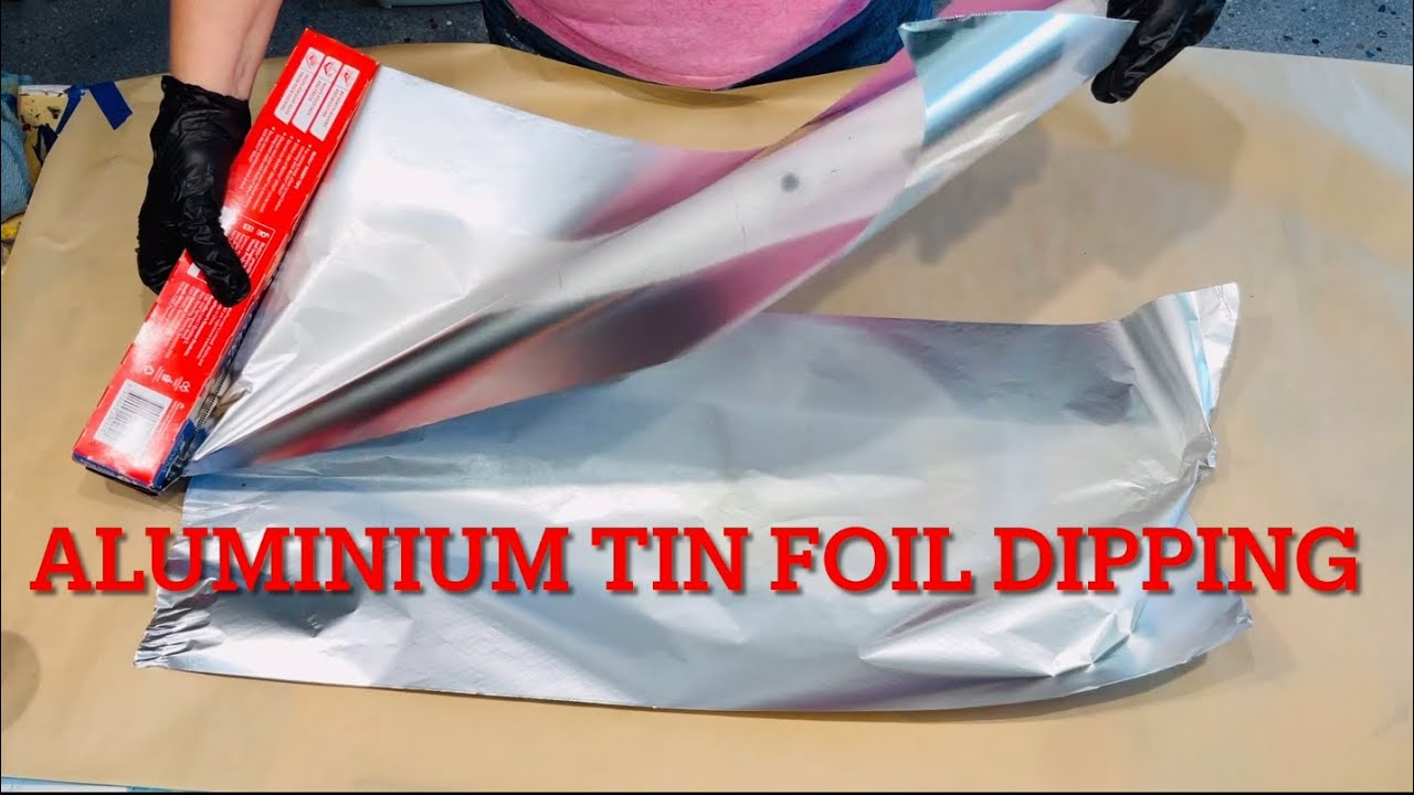 CRUMPLED ALUMINIUM TIN FOIL ACRYLIC DIPPING/ ALWAYS DIFFERENT & FUN FOR ...