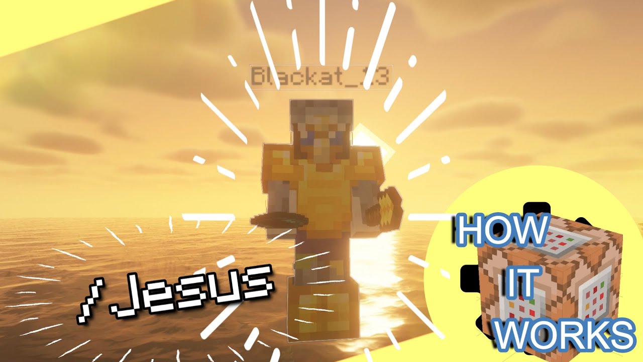 How To Be Jesus In Minecraft | How It Works | Minecraft Command Block ...