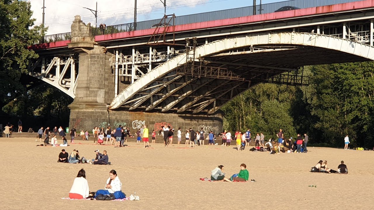 Warsaw Summer Walk 2022 Wisla River - YouTube