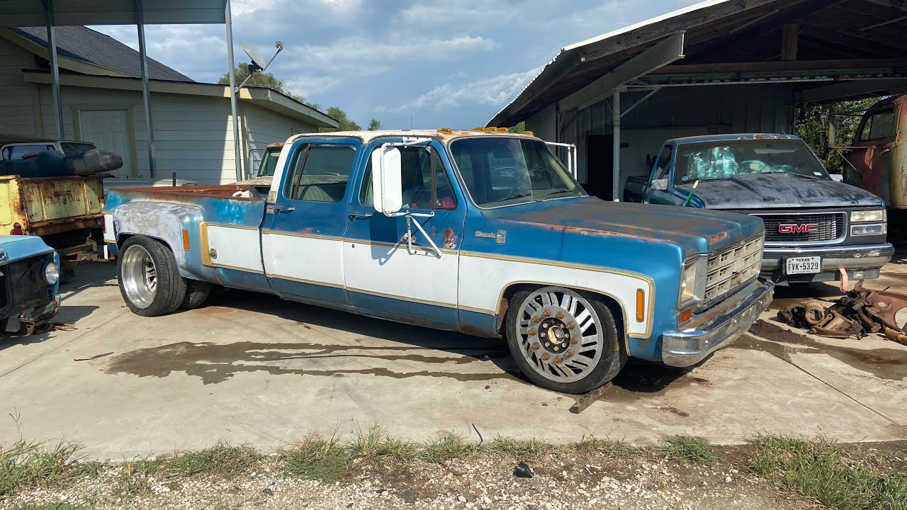 1977 Silverado C30 dually “Big blue” 6/8 drop kit #c10nation # ...