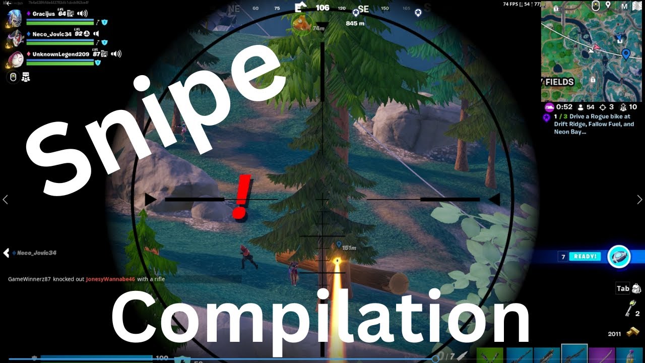 Fortnite Snipe Compilation Part 1 - YouTube