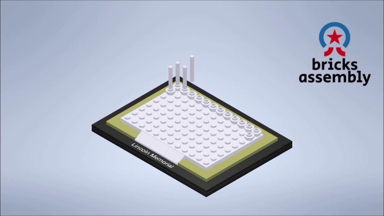 LEGO Architecture - Lincoln Memorial ( 21022 ) - Bricks Assembly - YouTube