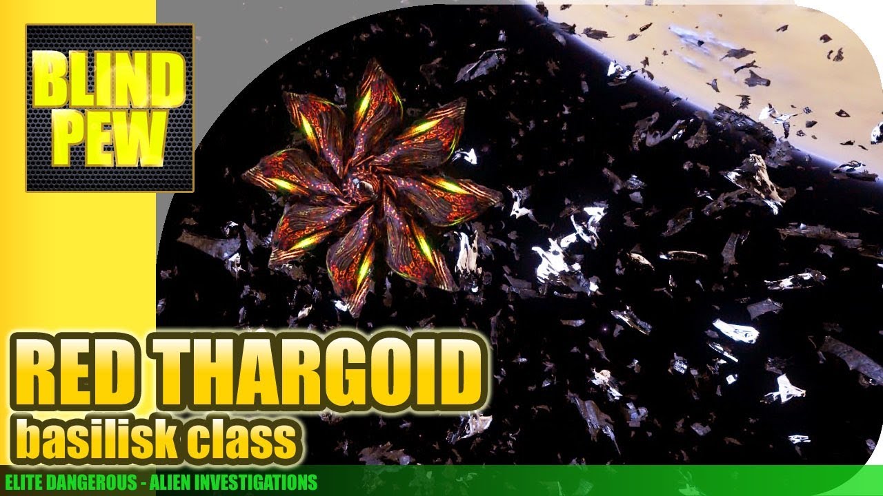 Elite Dangerous - Red Thargoid (Basilisk) - YouTube