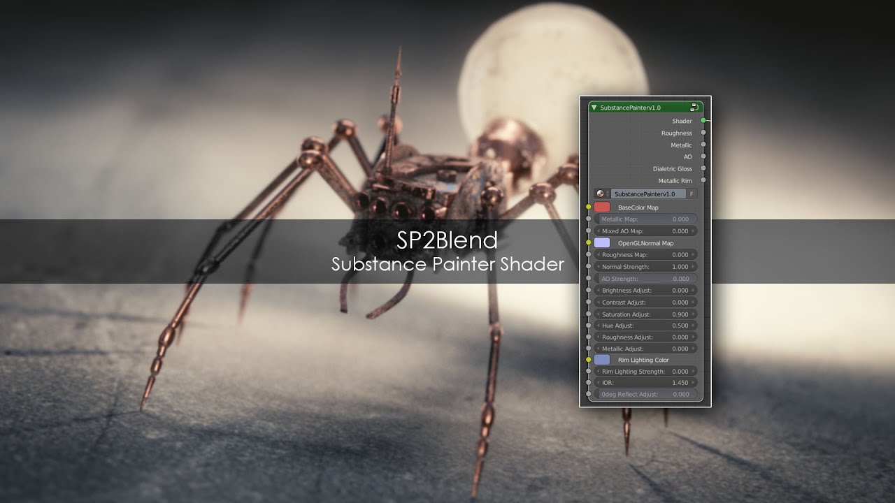 SP2BLEND: Substance Painter Shader (BlenderMarket Product) - YouTube