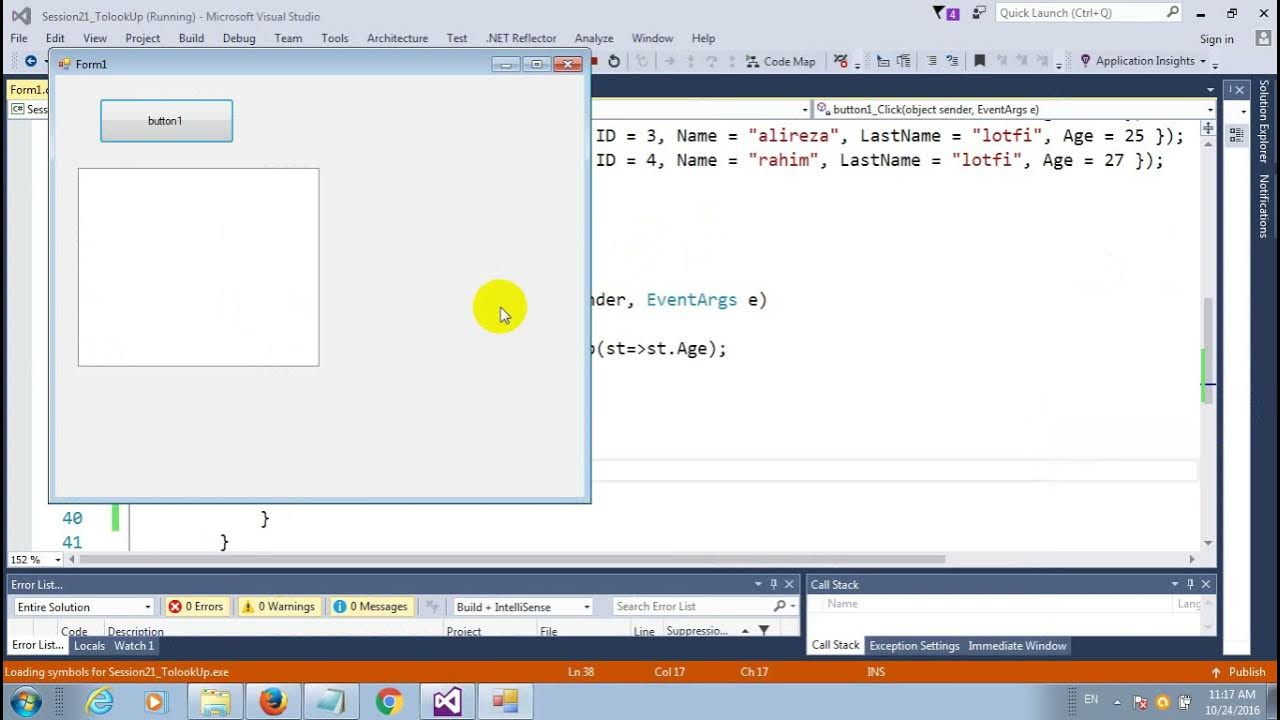 اموزش Linq (کوئری نویسی)در برنامه نویسی سی شارپ #C-جلسه چهاردهم توابع Tolookup - YouTube
