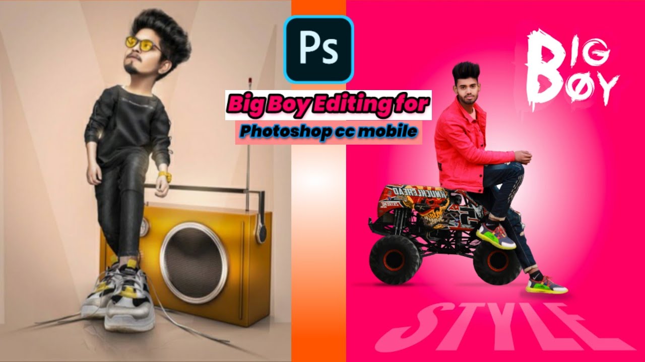 Big Boy Concept Photo Editing Tutorial in Ps Touch Photoshop mobile ...