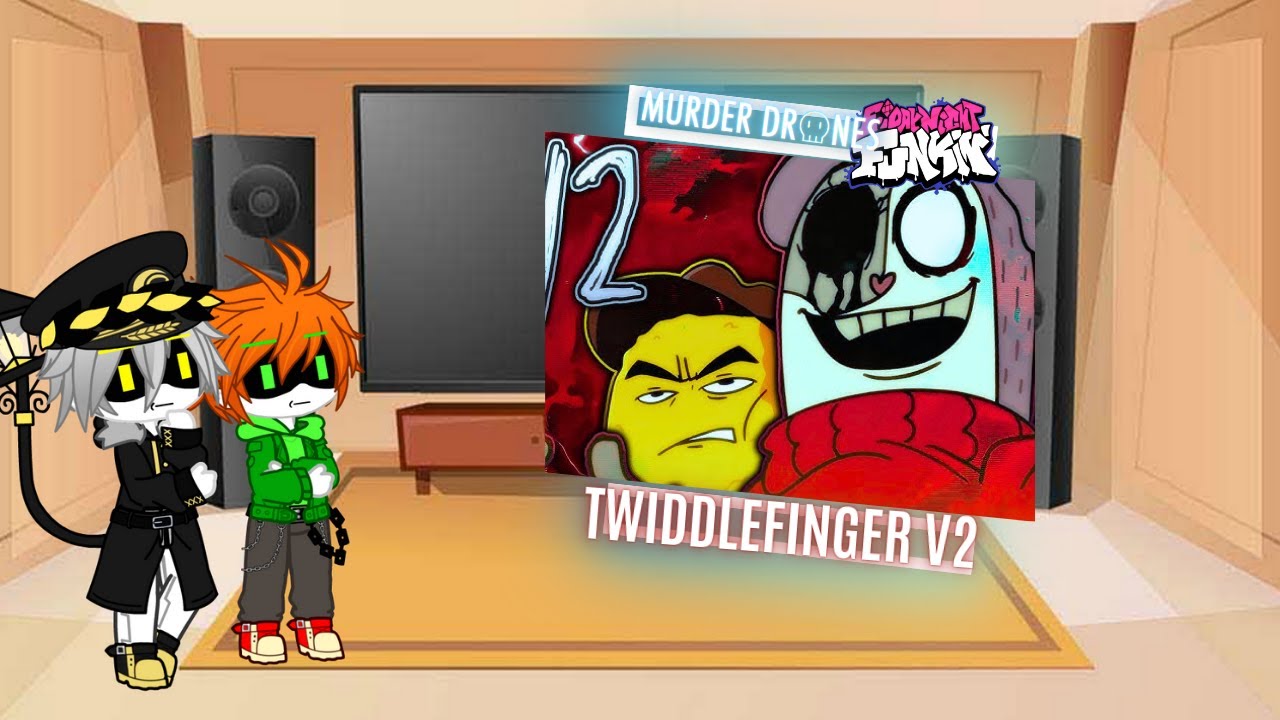 MD & FNF React - FNF Twiddlefinger V2 - Gacha Nebula - YouTube