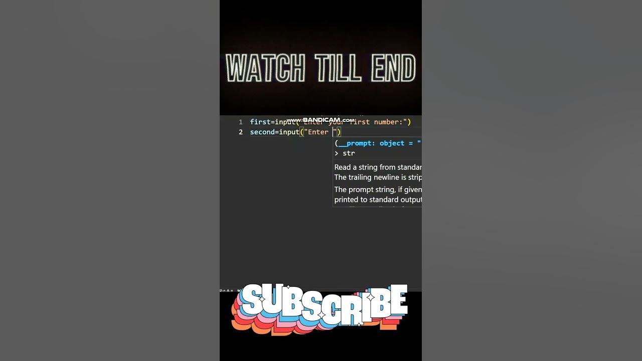 How To Make Sub With The Help Of Python Coding Pythonprogramming Pythontutorial Python