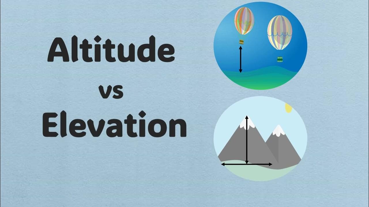 Altitude vs Elevation #altitude #elevation - YouTube