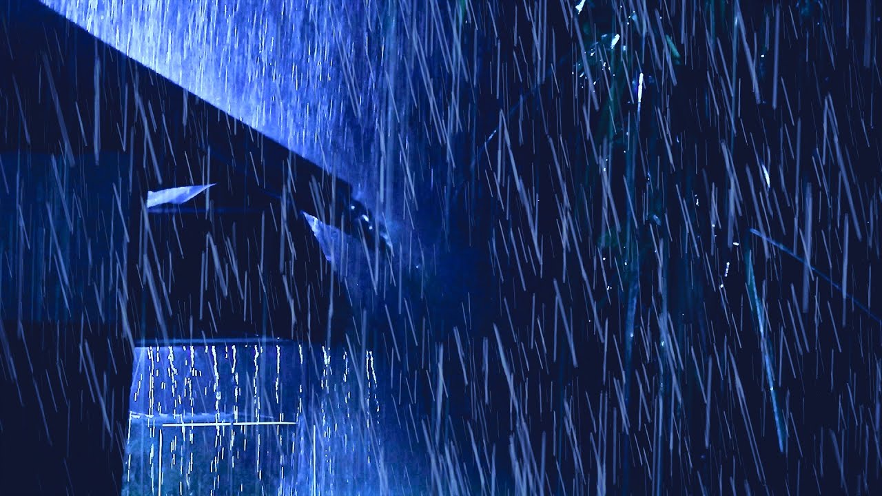 Ignore Stress To Sleep Instantly With Torrential Rain & Thunder Rumbled ...
