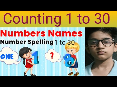 Number name in English 1 to 30. counting 1 to 30 with spelling.kids ...