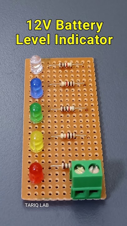 12 Volt Battery Level Indicator - YouTube