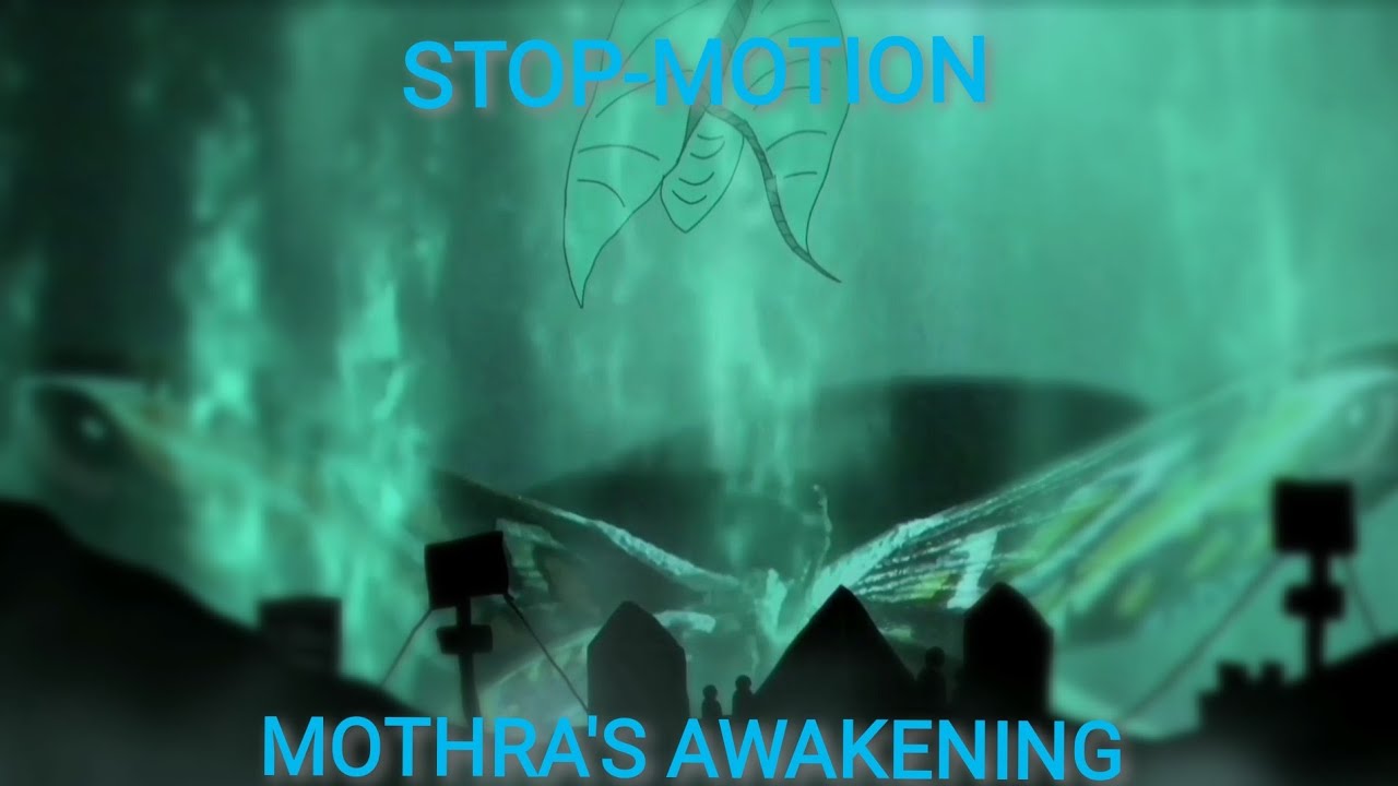 Mothra Awakens (Stop-Motion) [Waterfall Scene] | Godzilla KOTM ...