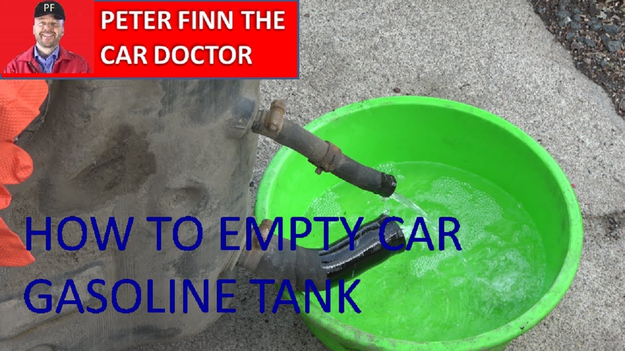 How to empty Car gasoline tank or diesel away from fuel tank - YouTube