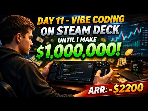 Day 11 - Vibe Coding On Steam Deck Until I Make $1,000,000 | ARR: -$2200 | Building in Public