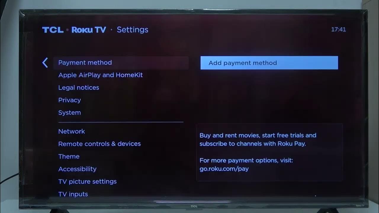 How to Add a Payment Method to Your ROKU TV 2024 - Secure Setup Guide ...
