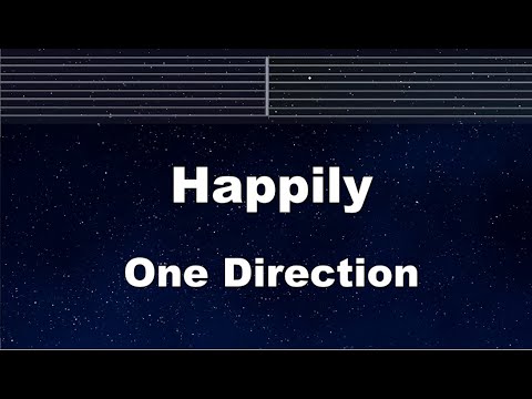 Practice Karaoke♬ Happily - One Direction 【With Guide Melody ...