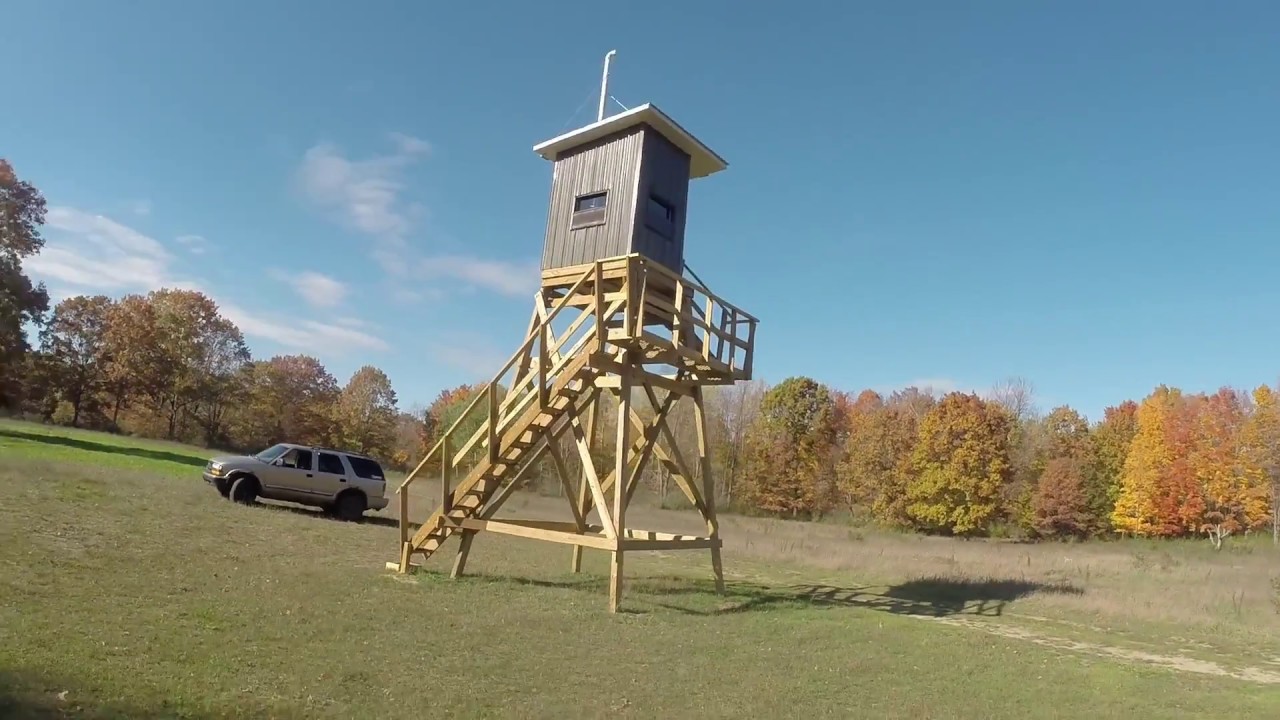 Deer Blind Build 2016 - YouTube