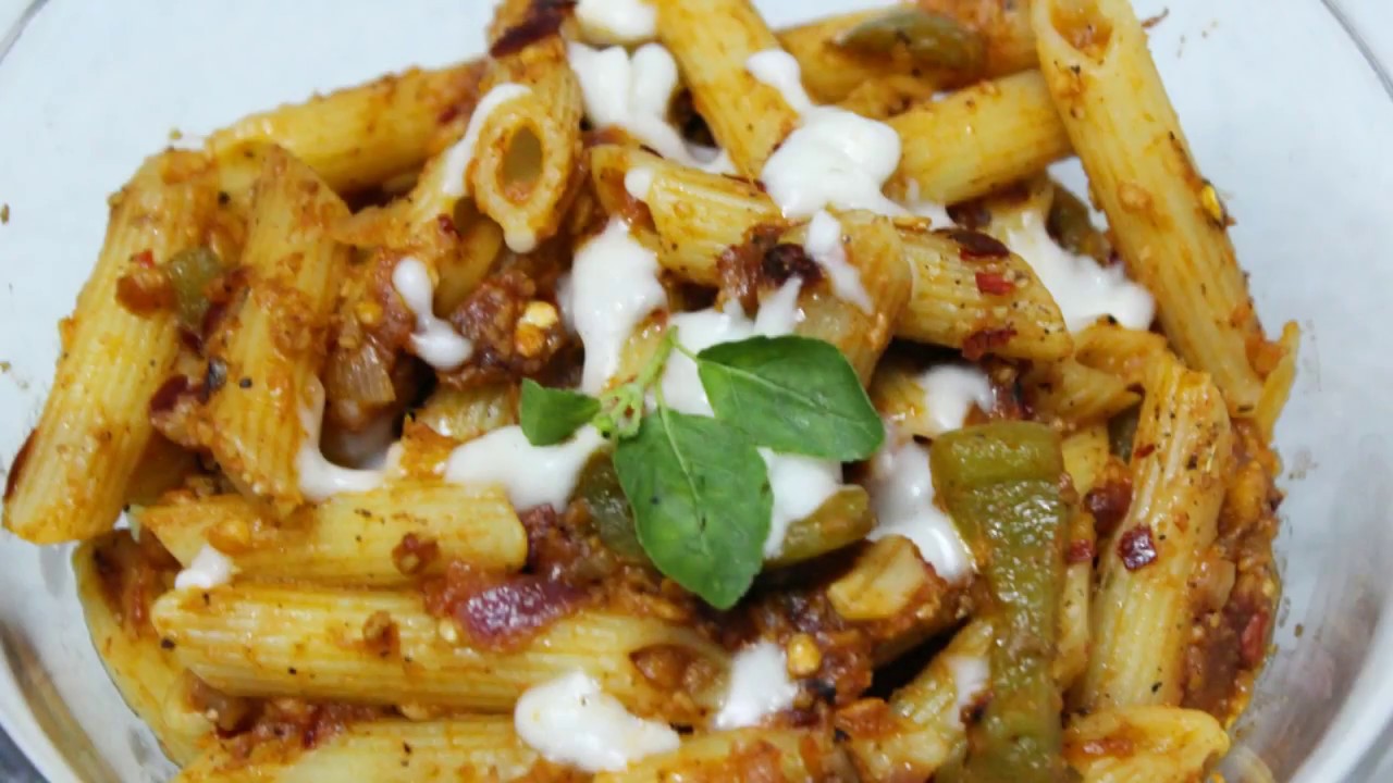 Red Sauce Pasta with homemade Red Sauce || Party Starters - YouTube