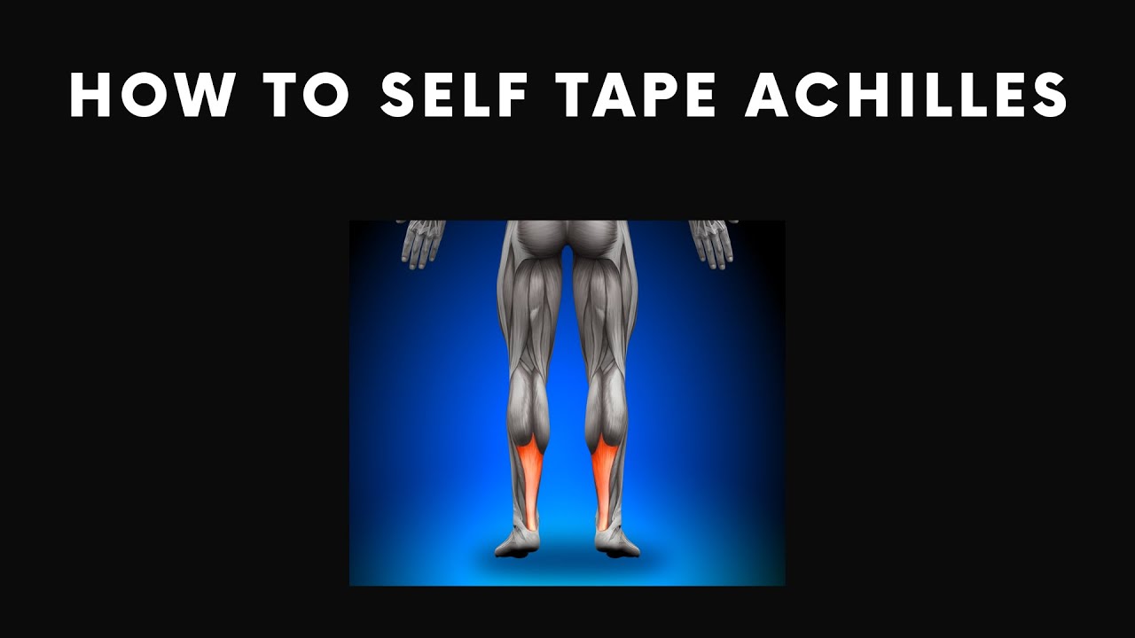 Simple taping technique for Achilles tendon #achillestendonitis - YouTube