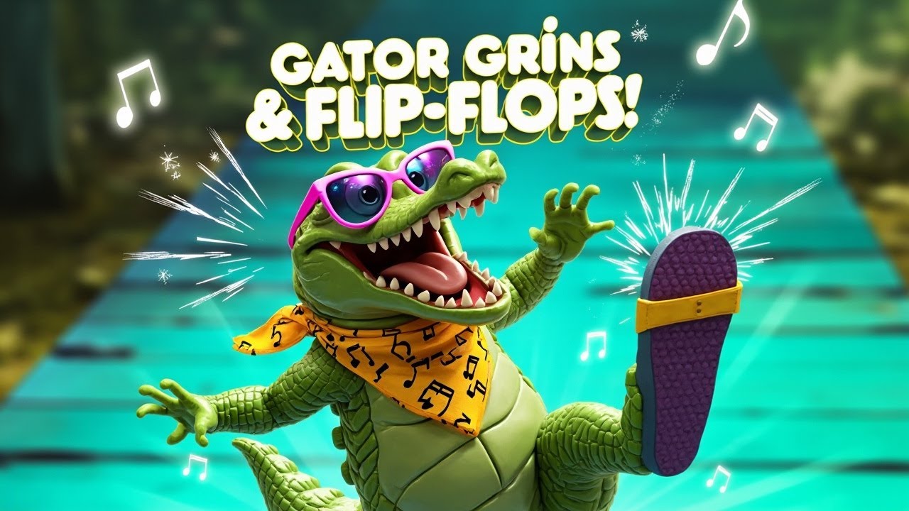 Gator Grins and Flip-Flops 🐊 | Dance, Wiggle, and Be Yourself! - YouTube