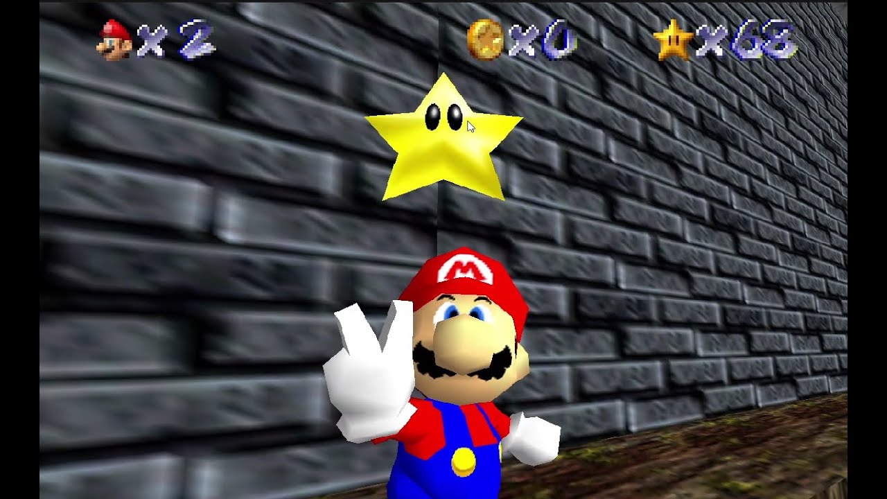 Mario's Nightmare 64 (Course 9 Bowser's Castle Lobby - Star 1 Visit The ...