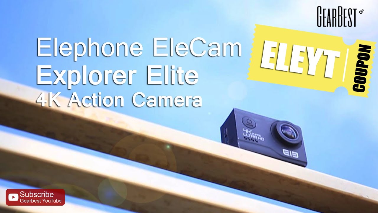 Elephone EleCam Explorer Elite 4K Action Camera - Gearbest.com - YouTube