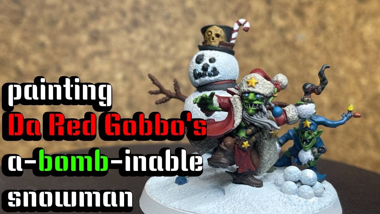 Painting Da Red Gobbo's a-bomb-inable snowman - YouTube