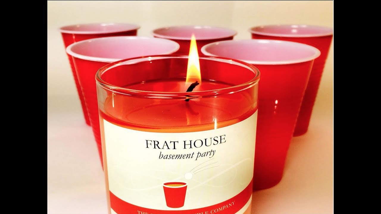 Frat House Basement Party is newest candle scent - YouTube