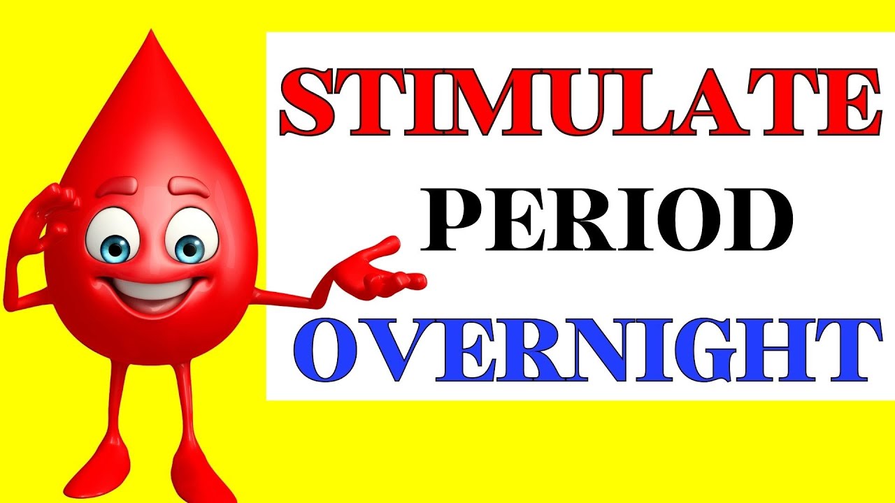 Get period overnight with just four ingredients! - YouTube