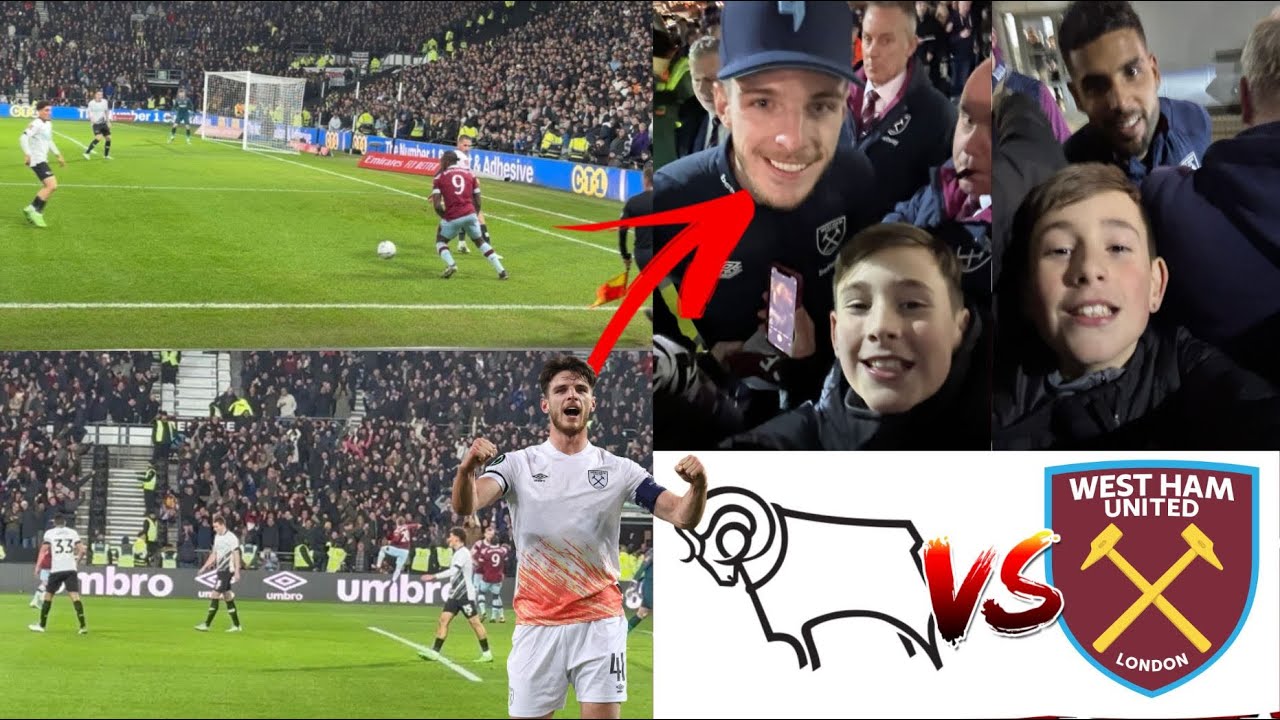 I meet DECLAN RICE after West Ham’s 2-0 victory over Derby | FA Cup ...