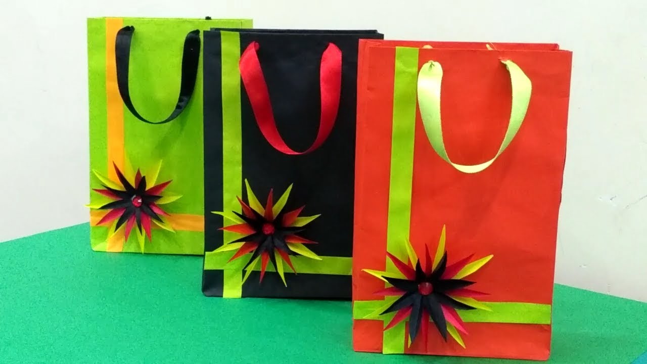 DIY Paper Bag || Gift Bag || Paper Craft || - YouTube