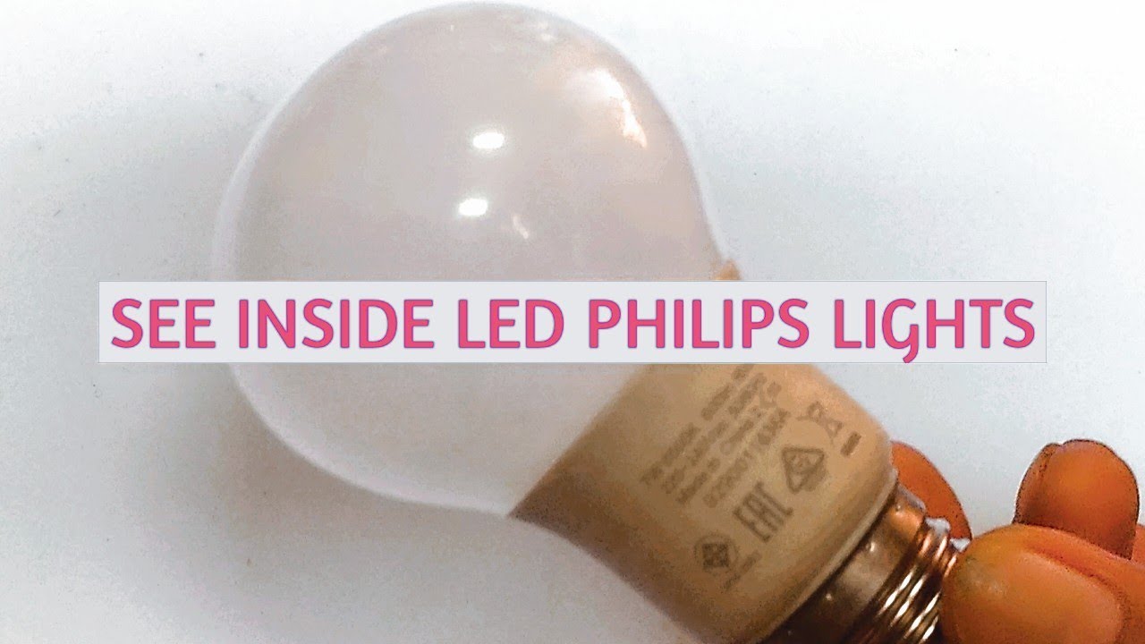 melihat bagian dalam lampu led philips - YouTube