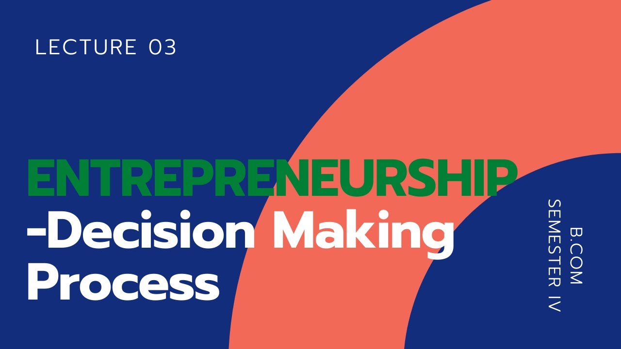 Entrepreneurship-Decision Making Process - YouTube