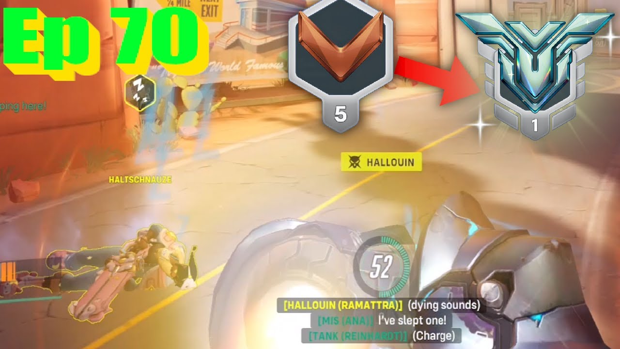 Ep 70: OW2 Bronze to GM Reinhardt Only - YouTube
