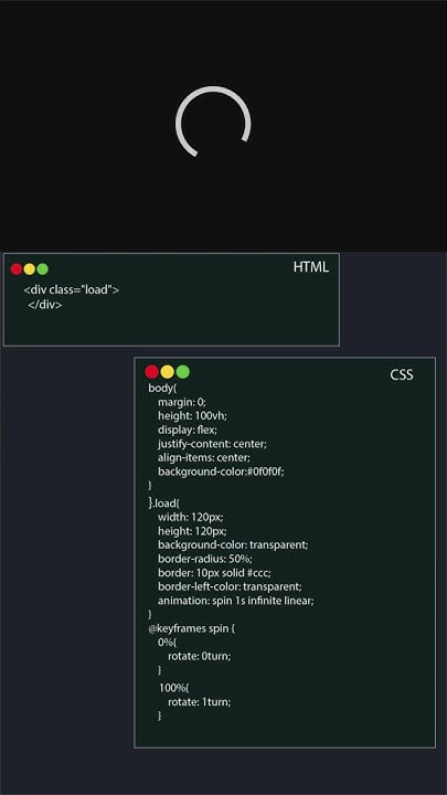 Cool Loading Animations with HTML & CSS - YouTube