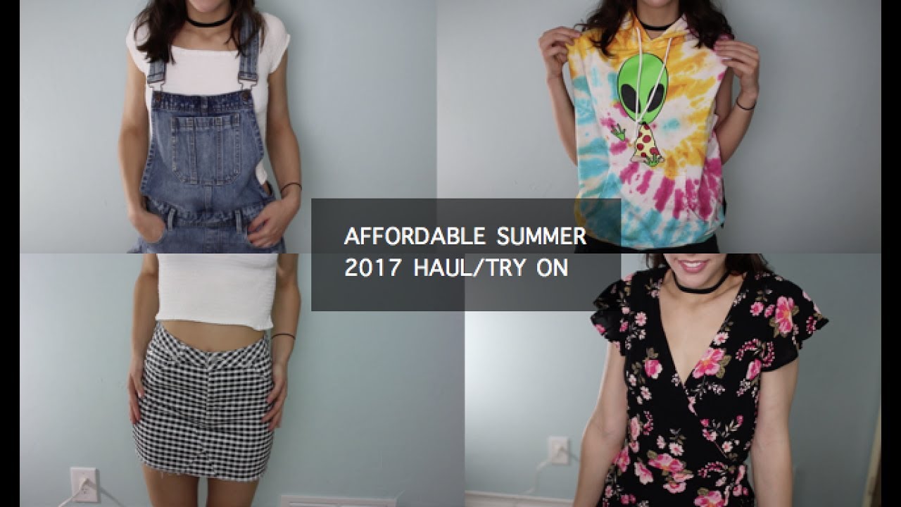 AFFORDABLE SUMMER 2017 HAUL/TRY ON- BRANDY, FOREVER 21, TOP SHOP, ETC ...