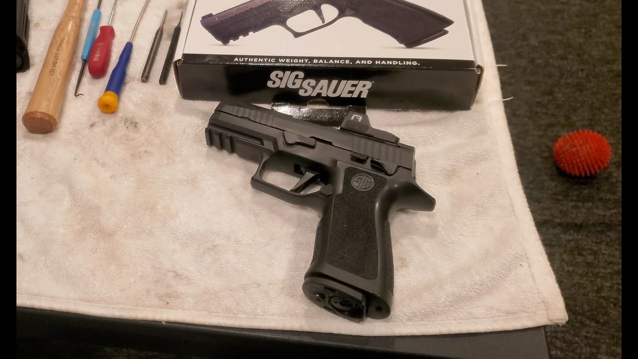 Sig P320 X-Carry Co2 BB pistol and My Quest for a lighter trigger pull - YouTube