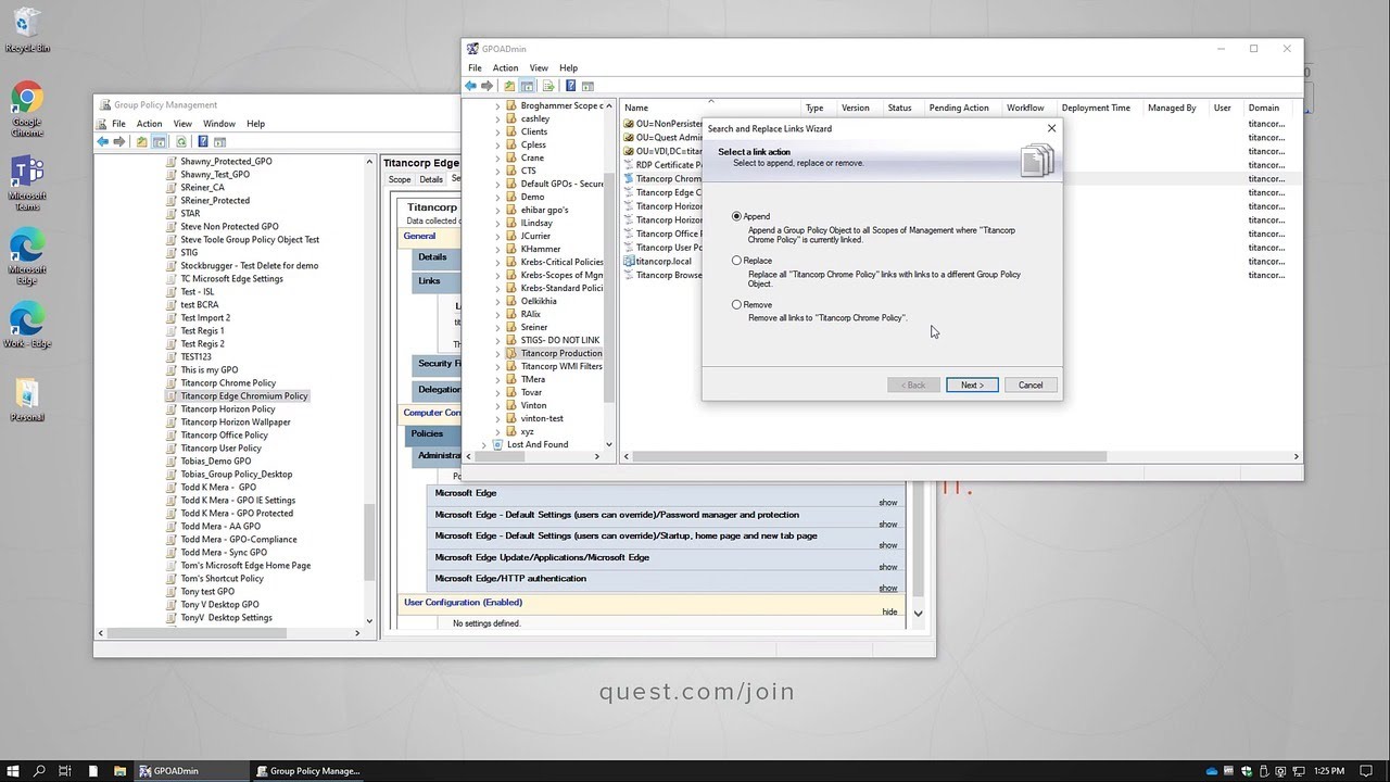 Using search and replace in GPOADmin - YouTube